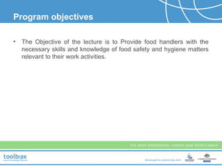 Food handling safety and hygiene health is wealth .ppt
