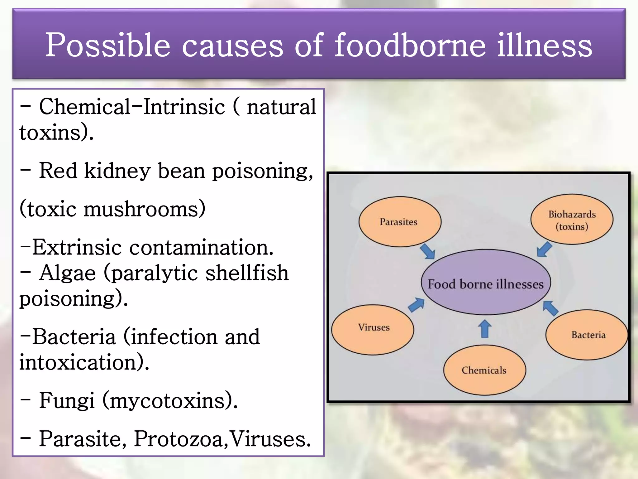 Food hazard & non bacterial agents of foodborne illness | PPTX