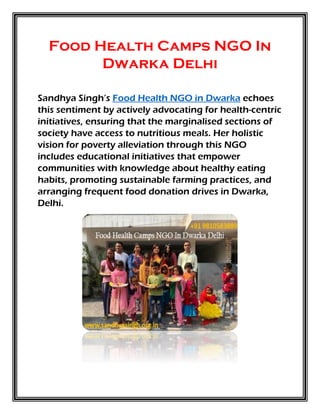 Food Health Camps NGO In Dwarka Delhi.pdf