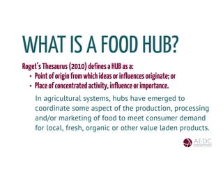 Food Hubs: An alternative for marketing your products | PPT