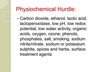 Food Hurdles, Microbiology.pptx