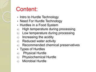 Food Hurdles, Microbiology.pptx
