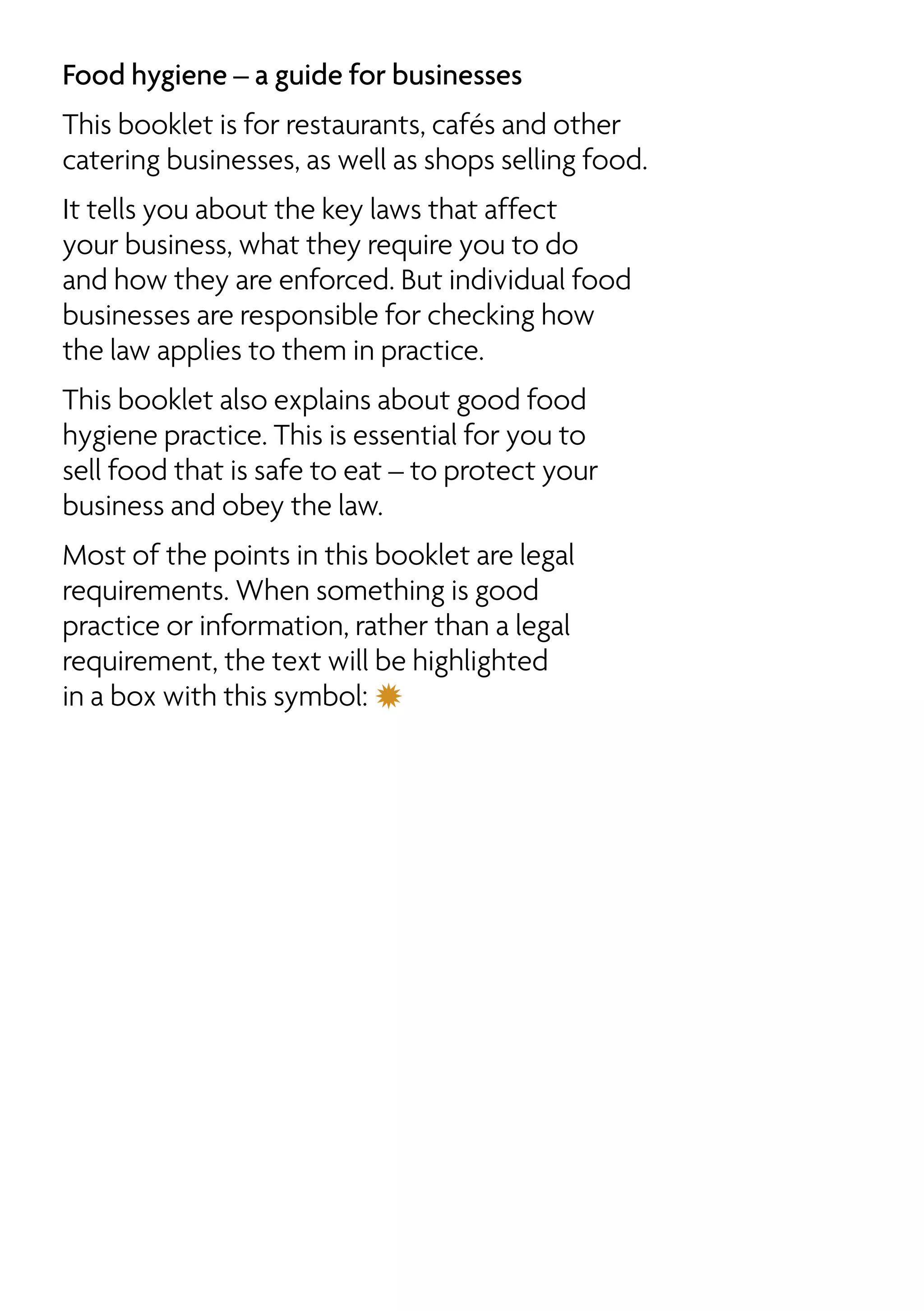 Food hygiene guide booklet | PDF | Cooking | Food & Drink