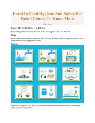 Food hygiene rules and guidance for retail | PDF