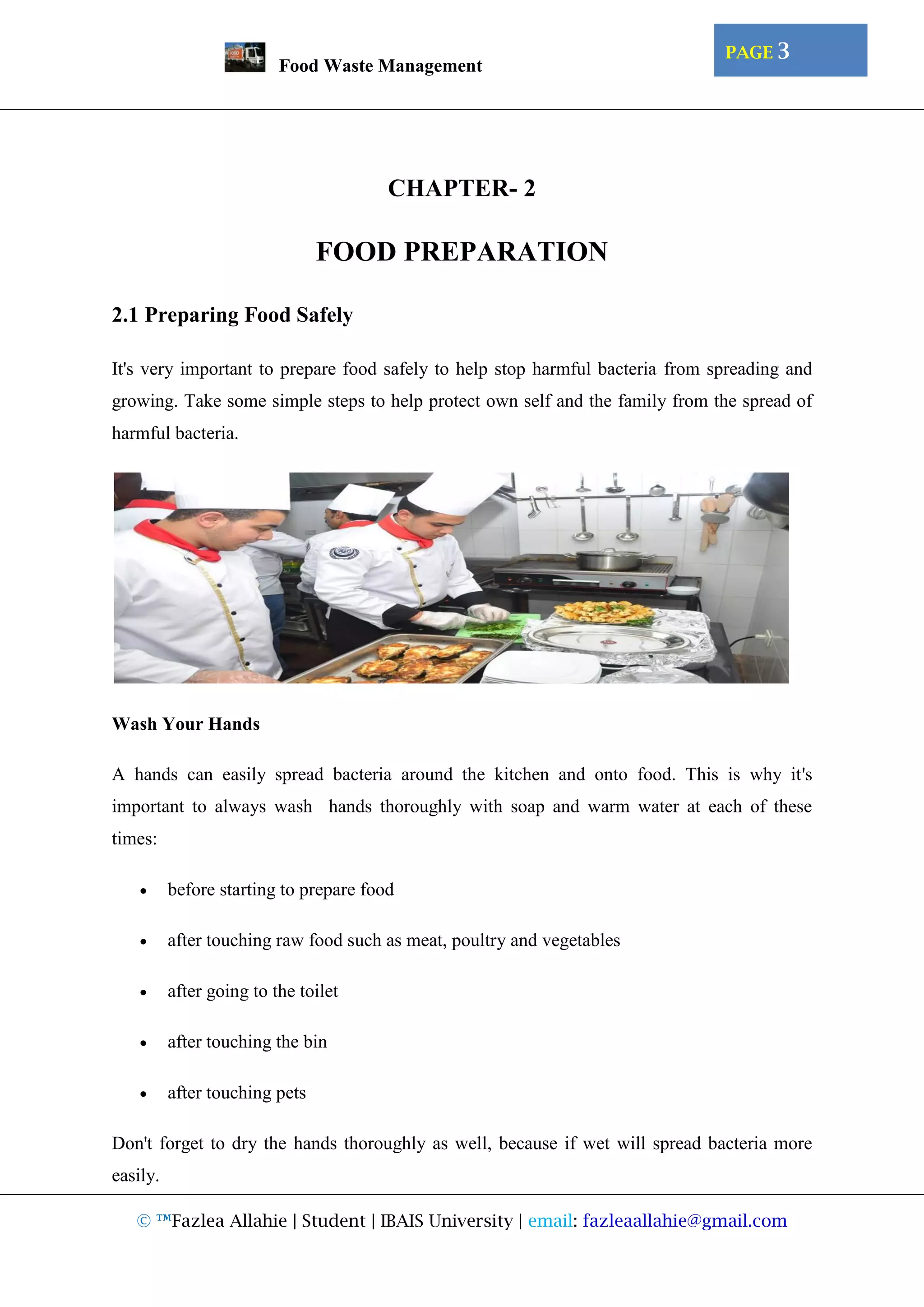 Food Waste Management | PDF