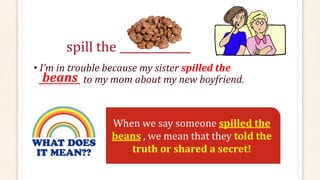 Food idioms | PPTX | Food & Drink