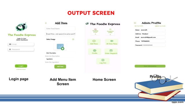 Foodie express admin online food ordering app .pptx