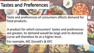 Factors Affecting Demand and Supply of Food Industry in India | PPT