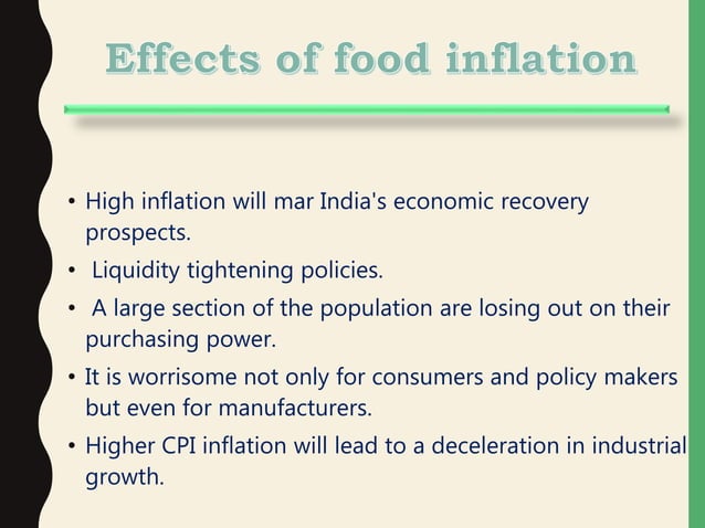 Food Price inflation in india and the control measures ( BY Devesh ...