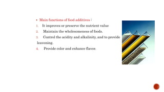 Food ingredients and additives prepared by fermentation and | PPTX