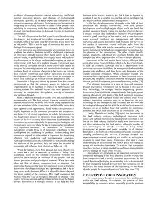 Food innovation research pdf | PDF