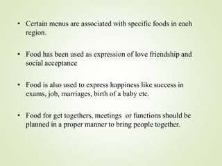 Food in relations to nutrition and health | PPTX