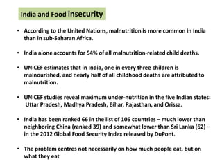 Food insecurity | PPTX