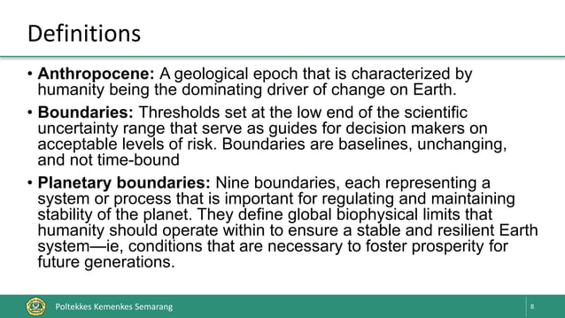Food in the anthropocene | PPT