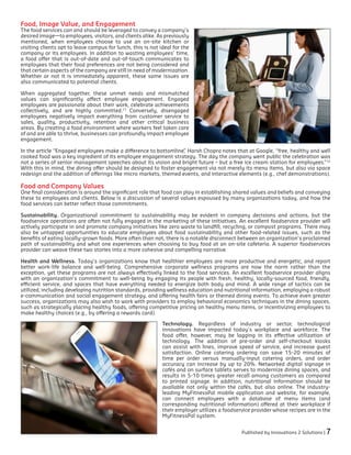 Food in the Workplace | PDF