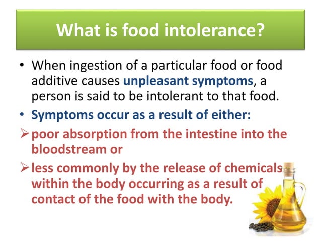 Food intolerence | PPTX | Digestive Disorders | Diseases and Conditions