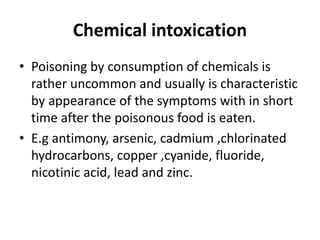 Food intoxication | PPTX