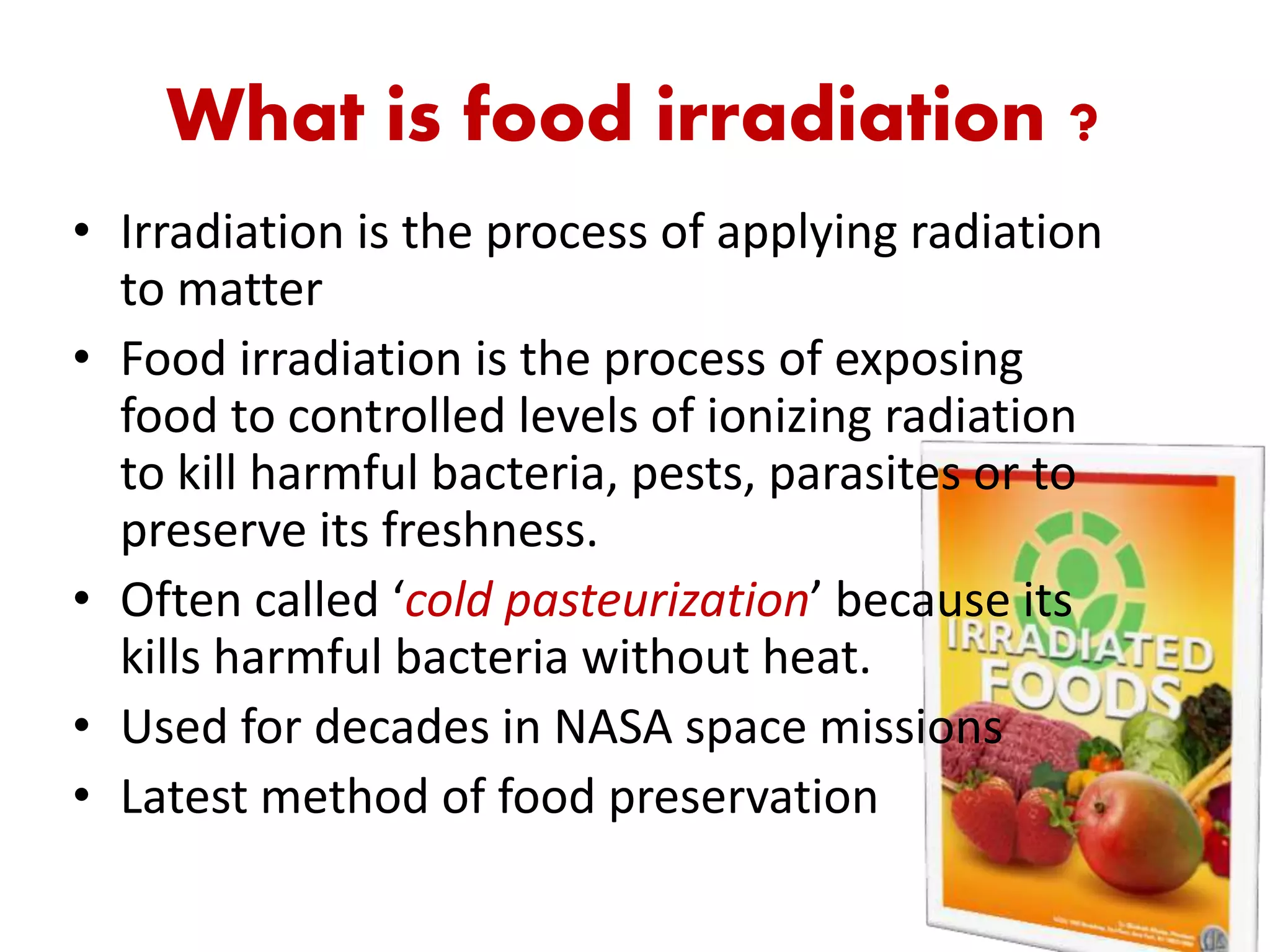 Food irradiation | PPTX
