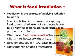 Food irradiation | PPTX