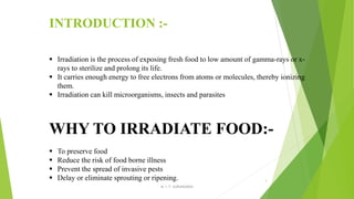 Food irradiation | PPTX