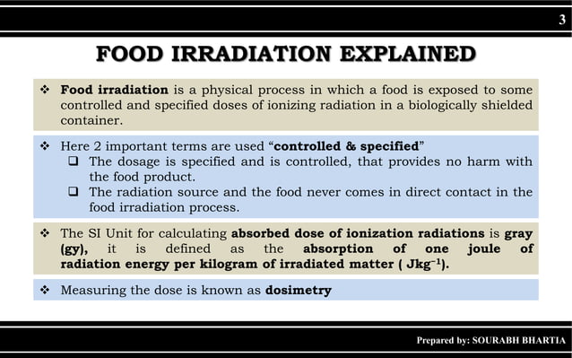 Food irradiation | PPT