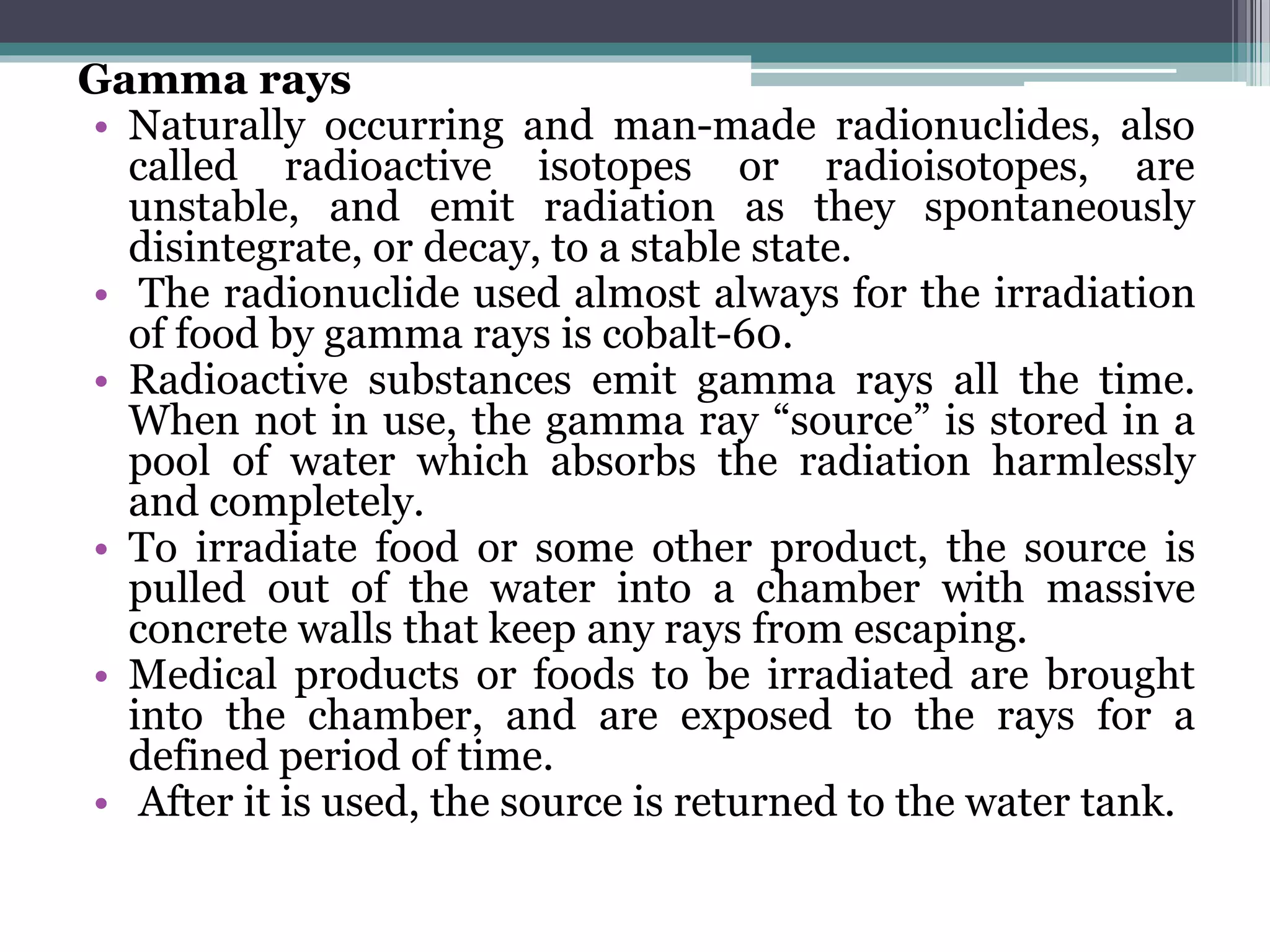 food Irradiation.pptx | Chemistry | Science