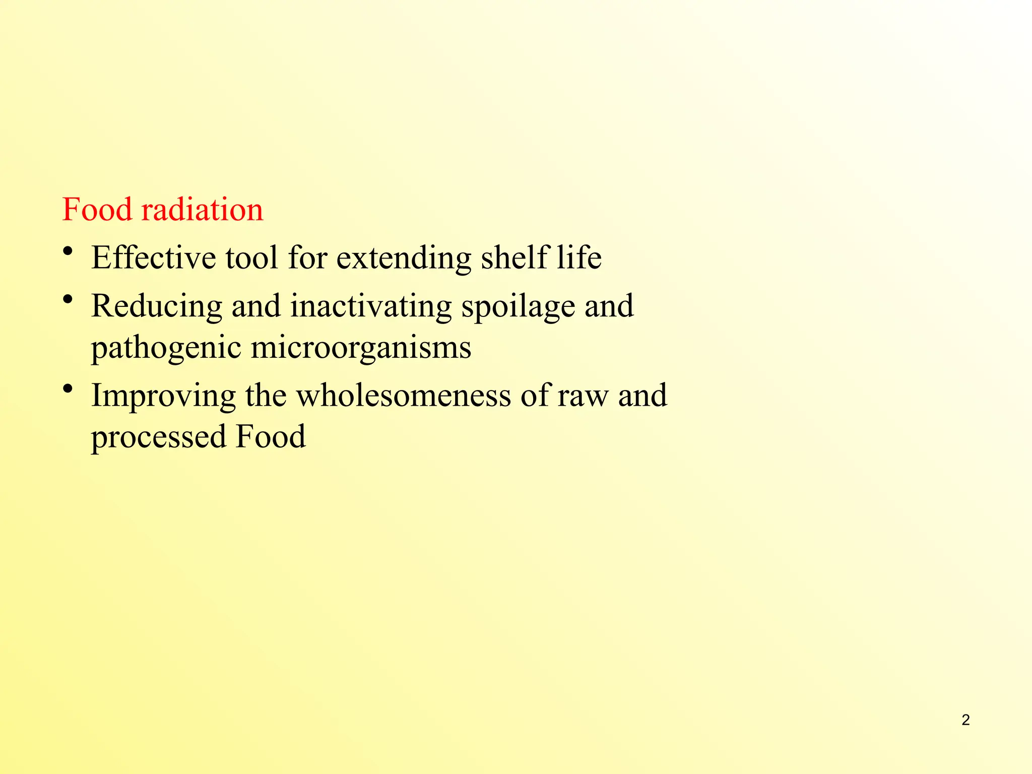 Food Irradiation.pptx.................... | PPTX