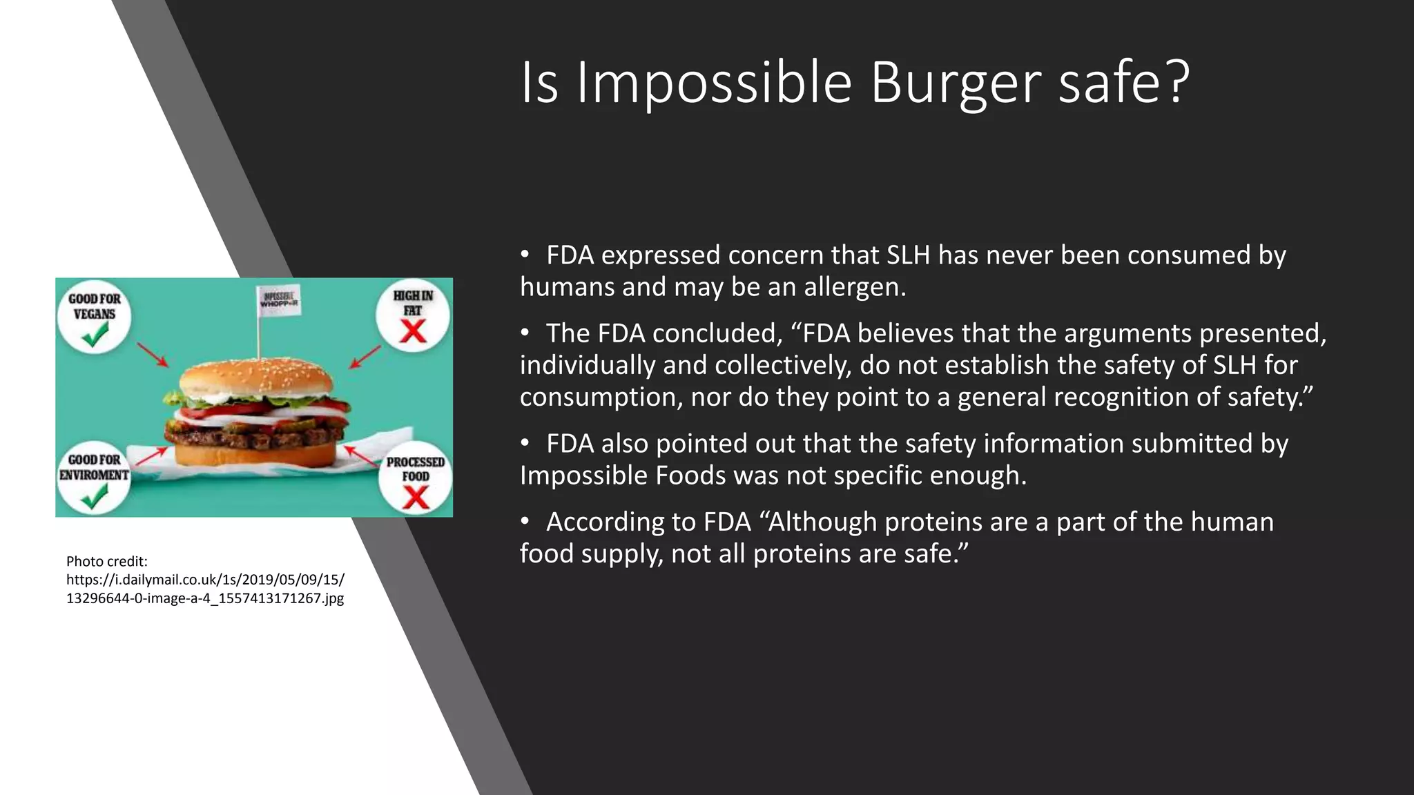The Impossible Burger and its Safety on Health | PPTX