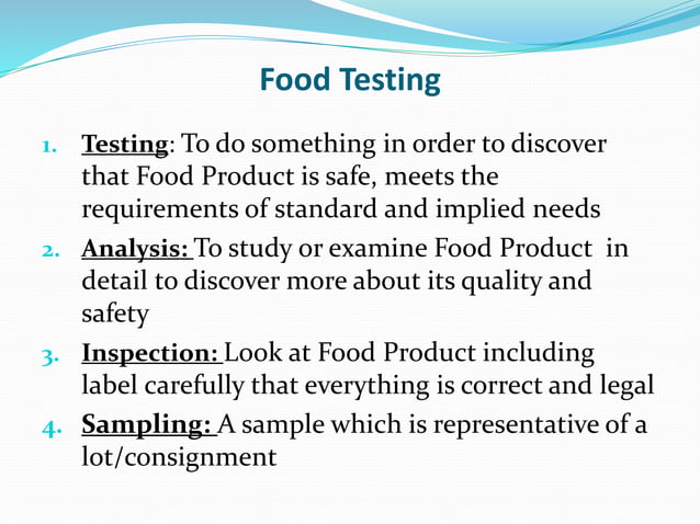 Food Testing Lab | PDF