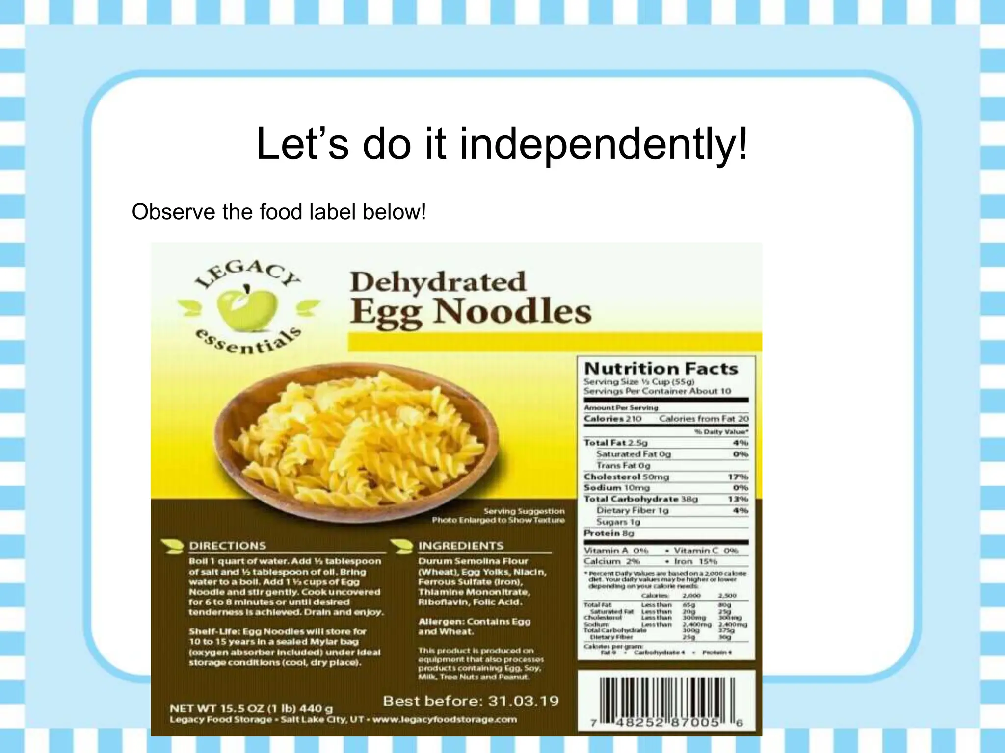 food label materi kelas 9 semester 1.pptx