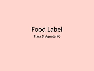 Food Label power point presentation .pptx