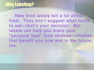 Food labeling 1_ | PPT