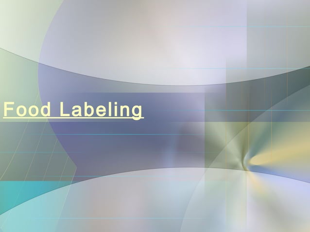Food labeling 1_ (1) | PPT
