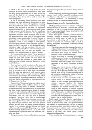 Food labeling regulations in saarc countries 2015 | PDF