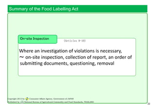 Food Labeling System in Japan_2013 | PDF