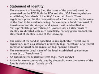 Food labelling | PPTX