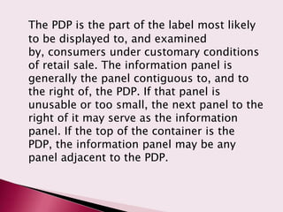 Food labelling | PPTX