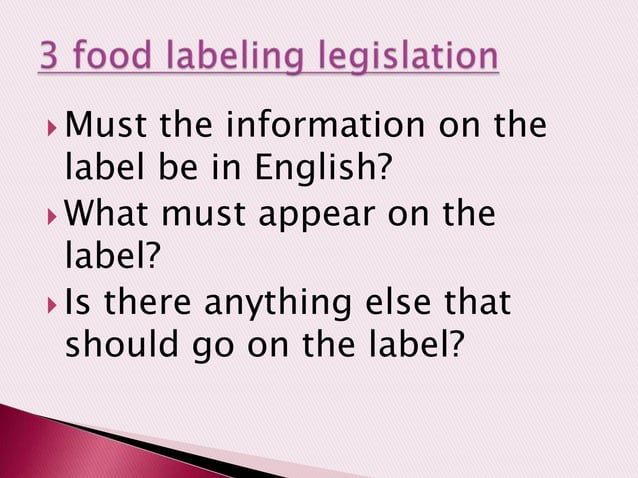 Food labelling | PPTX | Nutrition | Healthy Living