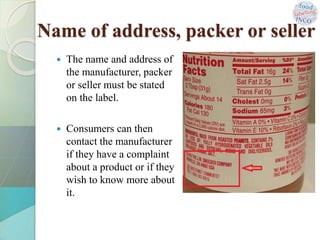 Food Labelling - Full Information about the topic | PPTX