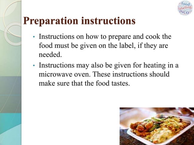 Food Labelling - Full Information about the topic | PPTX