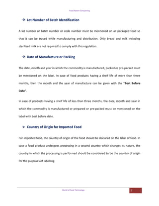 Food labelling | PDF