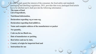 Food labelling | PDF