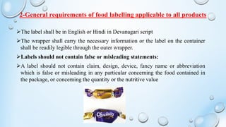 Food labelling | PDF