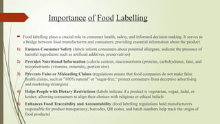 Food Labelling Food Labelling Food Labelling | PPT