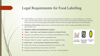 Food Labelling Food Labelling Food Labelling | PPT