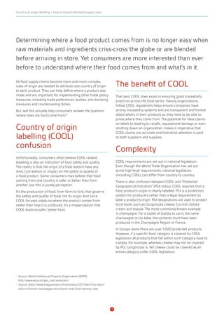Food labelling and country of origin labelling | PDF