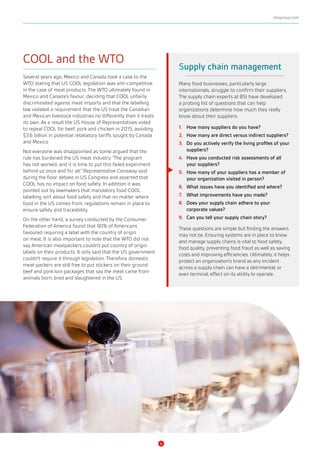 Food labelling and country of origin labelling | PDF