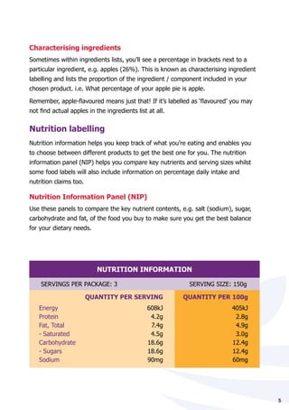 Foodlabelling brochure | PDF | Nutrition | Healthy Living