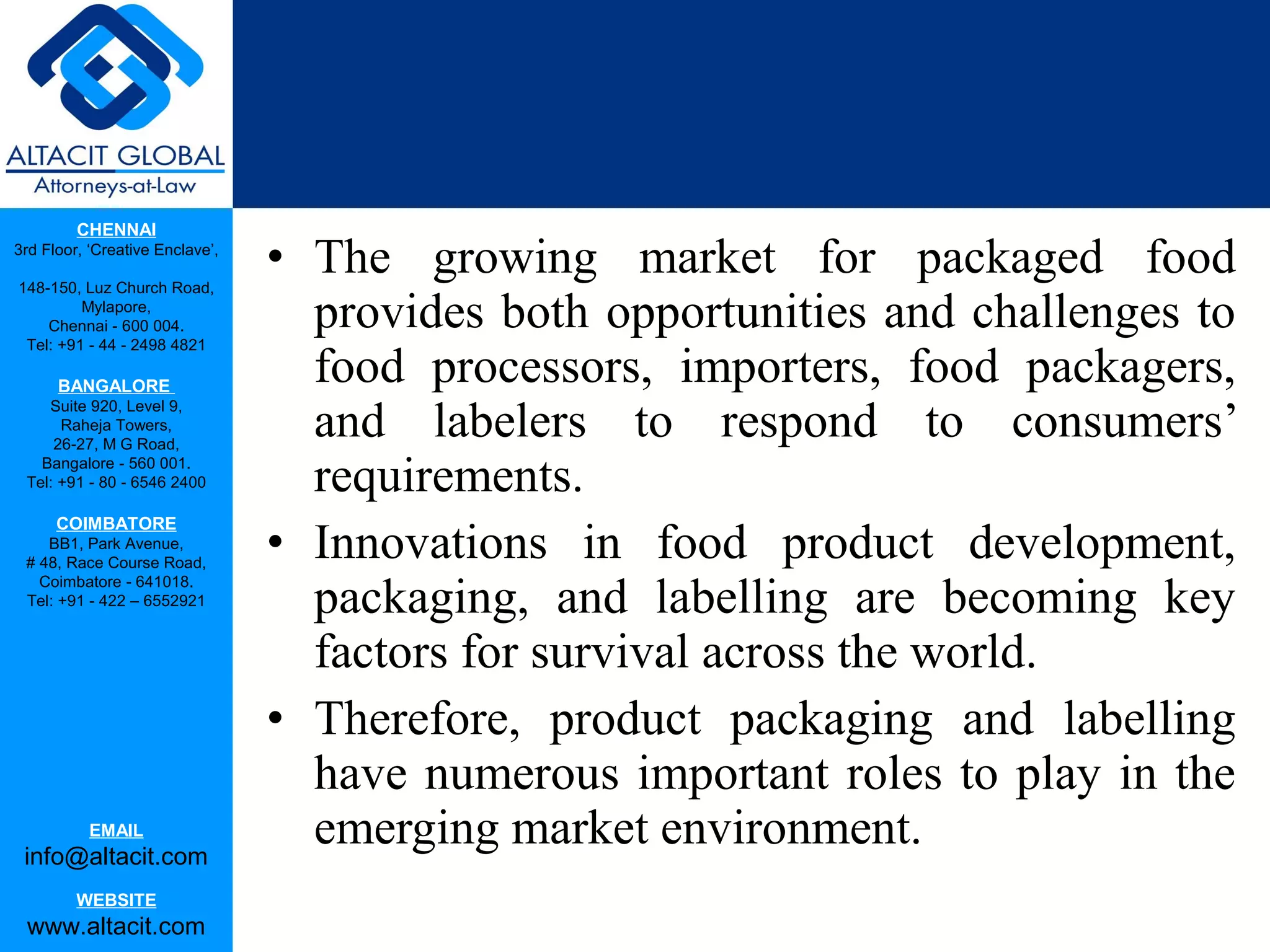 Food labelling laws in india | PPT