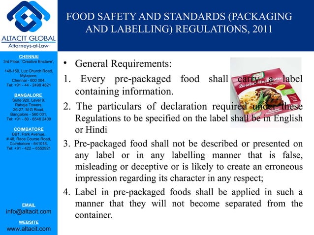 Food labelling laws in india | PPT